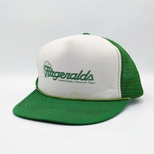 Vintage | Accessories | Vtg Fitzgerald Casino Snapback Trucker Mesh Hat ...